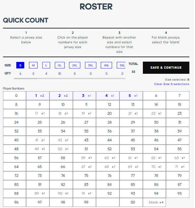 What is a Quick Count Roster? – Adidas Custom