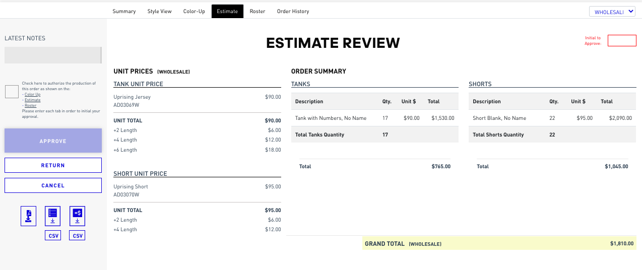 About the Order Approval Process – Adidas Custom