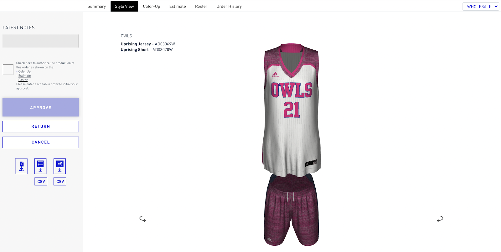 About the Order Approval Process – Adidas Custom