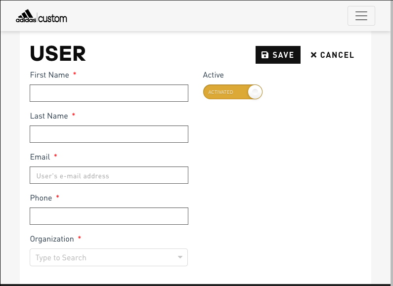 Dealers Only - Adding User Accounts – Adidas Custom